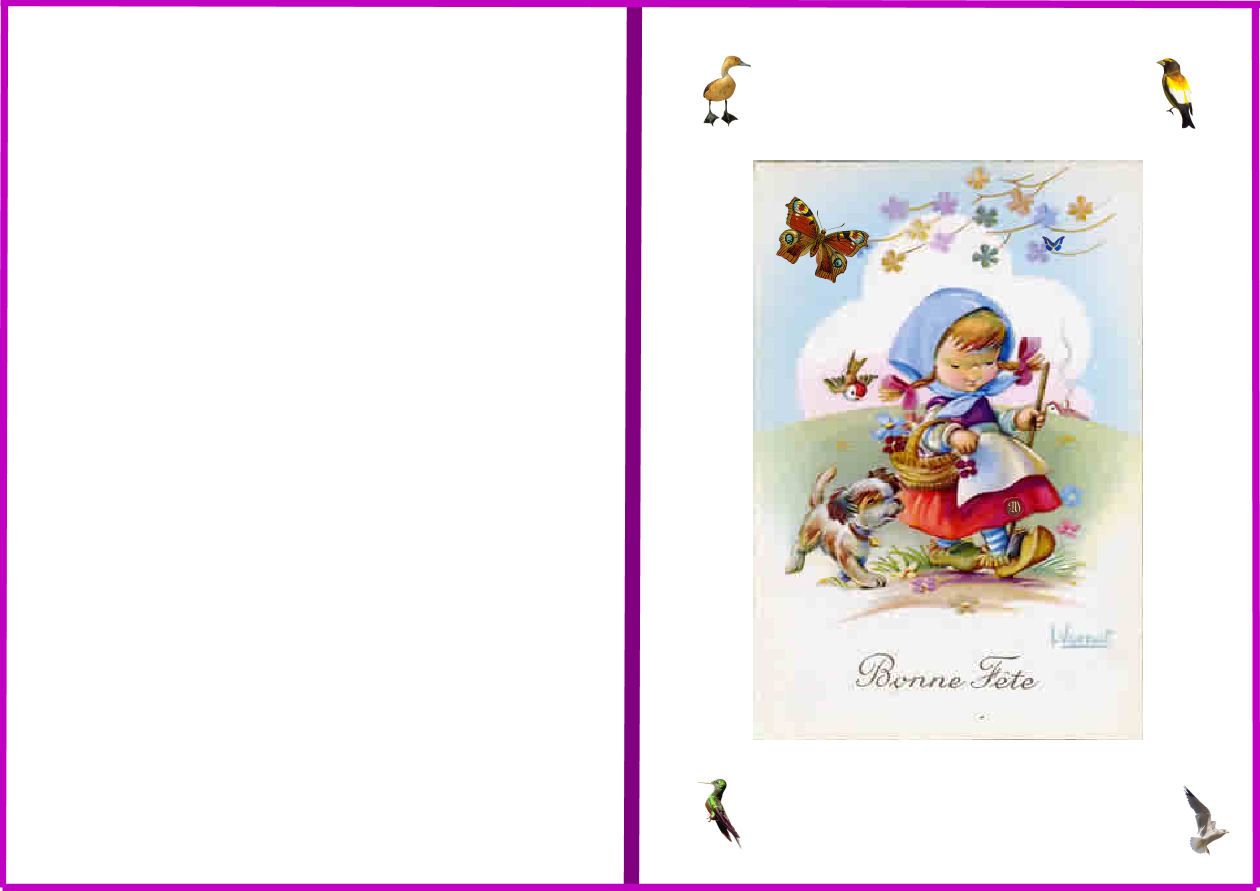 carte bonne fete a imprimer